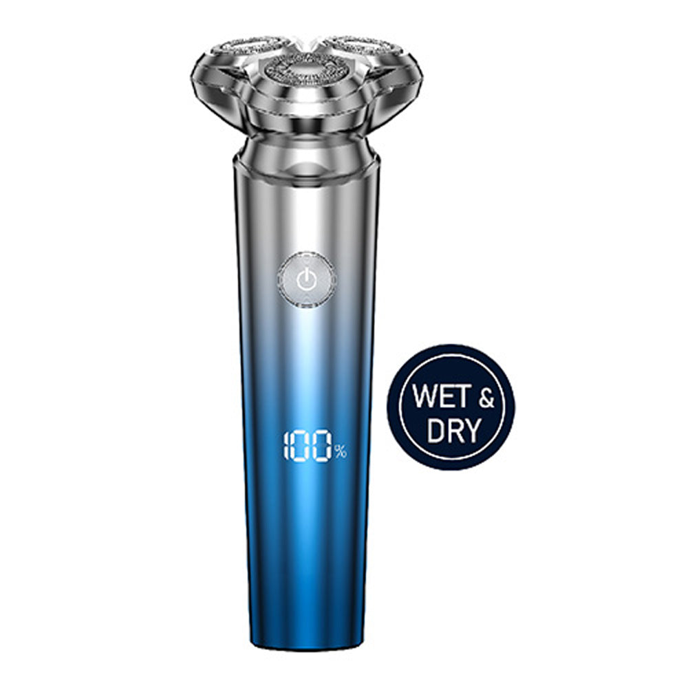 Wet/Dry Electric Rechargeable Shaver 3D Floating Blades Magnetic Head ...