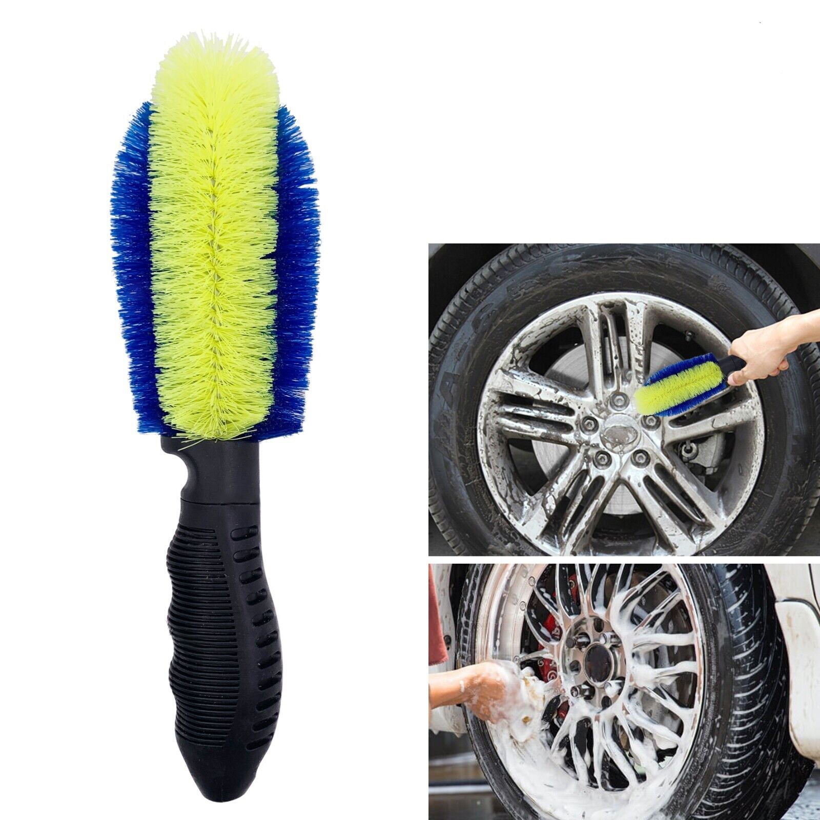 Car Vehicle Wheel Care Cleaning Brush Tyre Tire Rim Clean Scrub Cleane ...