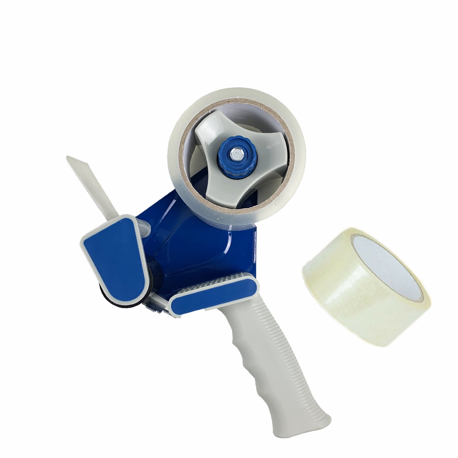Packing Tape Dispenser Gun + 2 Clear Tape Rolls With Cutter Packaging ...